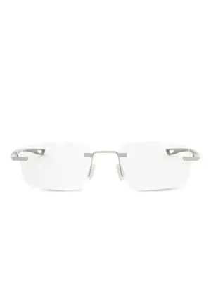 Tag Heuer Rectangle Rimless Glasses - Silver
