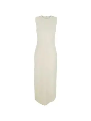 Max Mara Visiera Round-neck Midi Dress - White