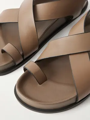 A.emery Jalen Leather Sandals - Brown