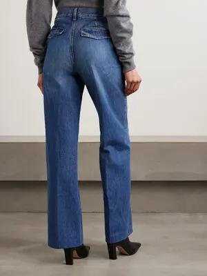 FRAME The Bow High-rise Wide-leg Jeans