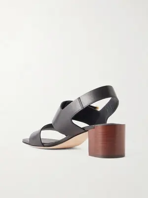 TOD'S Leather Sandals - Black