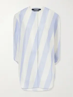 Jacquemus Striped Cotton-blend Shirt Dress