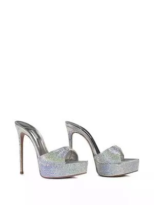 LE SILLA Uma Crystal-embellished Platform Sandals