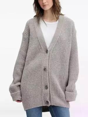 Hugo Ribbed Knit Button Cardigan