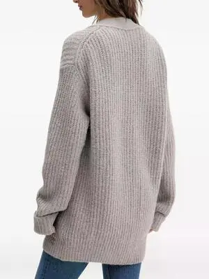 Hugo Ribbed Knit Button Cardigan