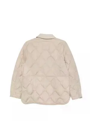 Woolrich Quilted Buttoned Jacket - Neutrals
