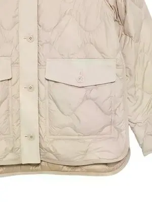 Woolrich Quilted Buttoned Jacket - Neutrals