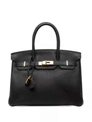 Hermès 2015 Togo Birkin Retourne 30 Handbag - Black