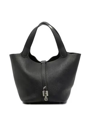Hermès 2016 Clemence Picotin Lock 22 Handbag - Black