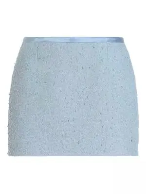 Dolce & Gabbana Basketweave Mini Skirt - Blue