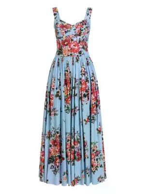 Dolce & Gabbana Floral Bouquet-print Maxi Dress
