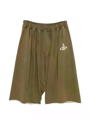 VIVIENNE WESTWOOD Logo-patch Track Shorts - Green