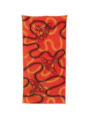 VIVIENNE WESTWOOD Patterned Towel - Red