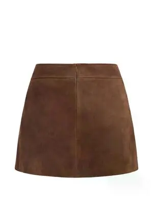 REFORMATION Layla Mini Suede Skirt