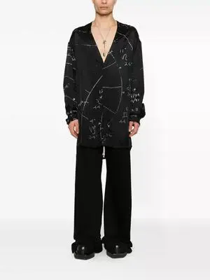 Rick Owens Graphic Print Shirt
