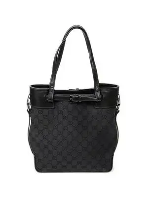 Gucci Tall Belt Tote Bag - Black