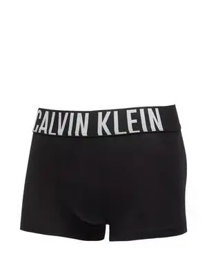 Calvin Klein Logo-waistband Boxers - Black