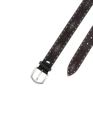 BAX LAB Studded Leather Belt