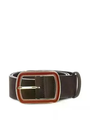 BAX LAB Enamelled Buckle Belt - Brown