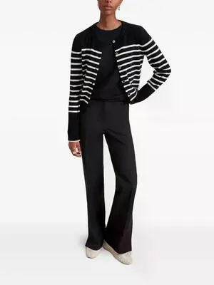 LA LIGNE Striped Lines Cardigan - Black