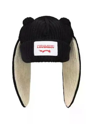 CHARLES JEFFREY Chunky Bunny Beanie - Black