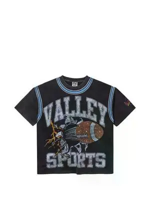 VALE FOREVER Football-print T-shirt - Black