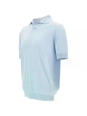 FILIPPO DE LAURENTIIS Buttonless V-neck Polo Shirt