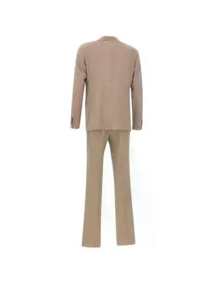 Tagliatore Contrast-button Lapel-pin Suit