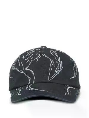ROA Ryli Embroidered-panel Baseball Hat - Black