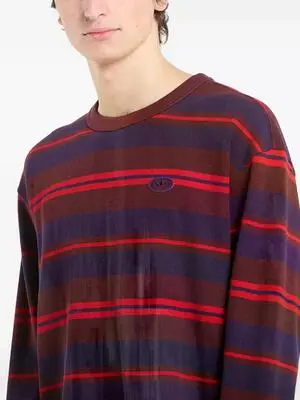 Adidas Long-sleeve Stripe Waffle Sweatshirt