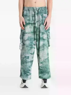 Y3 Ut Aop Straight Cargo Trousers - Green