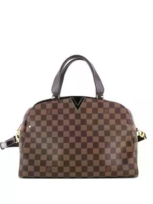LOUIS VUITTON Kensington Bowling Bag Damier Handbag - Brown