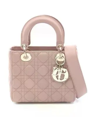 DIOR 2010-2026 Small Lambskin Cannage Lady Dior Handbag
