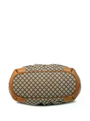 Gucci Diamante Canvas Sukey Satchel - Brown