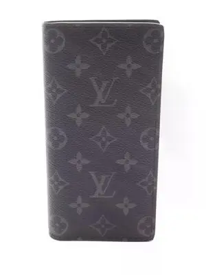 LOUIS VUITTON 2019 Monogram Eclipse Brazza Wallet Long Wallets - Black