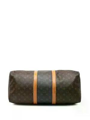 LOUIS VUITTON 1995 Monogram Keepall 50 Travel Bag - Brown