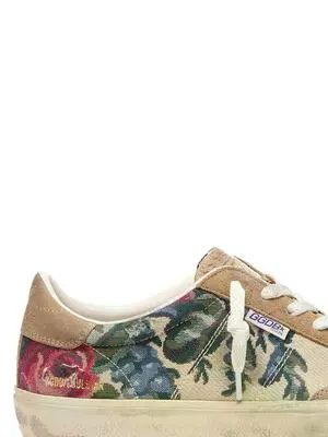 GOLDEN GOOSE Soul-star Floral Sneakers - Neutrals