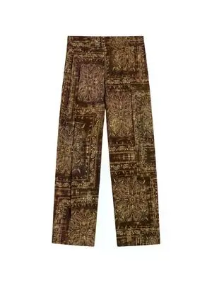 A PAPER KID Paisley Trousers