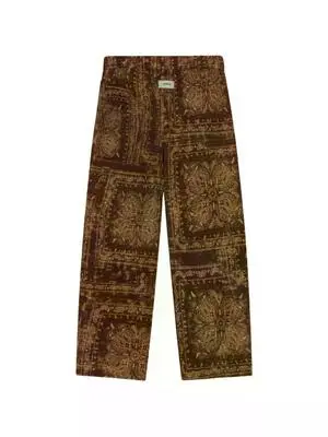 A PAPER KID Paisley Trousers