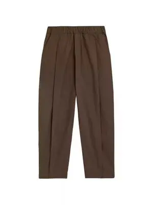 A PAPER KID Poplin Trousers - Brown
