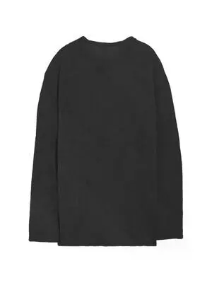 A PAPER KID Round-neck Sweater - Black