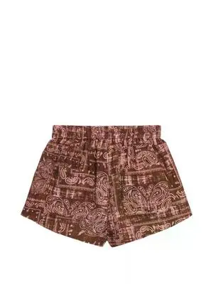 A PAPER KID Paisley Patterned Shorts