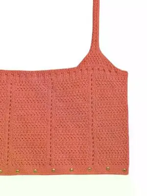 A PAPER KID Knitted Embellished Top