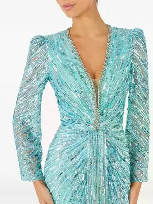 Jenny Packham Darcy Sequin-embellished Maxi Dress