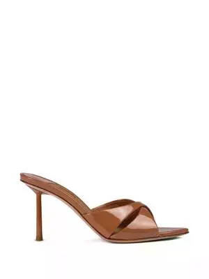 LE SILLA 80mm Shirley Mules - Brown