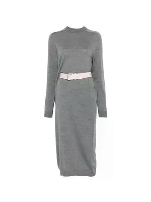 Moschino Round Neck Dress - Grey