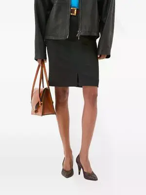 Versace Wool Pencil Skirt With Medusa Hardware