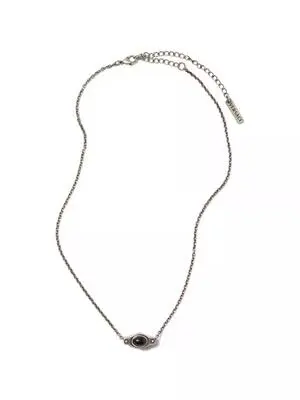 Versace Ellittica Necklace With Medusa Hardware - Silver