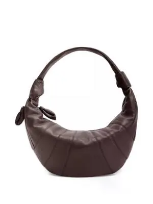 LEMAIRE Fortune Croissant Bag In Grained Leather - Brown