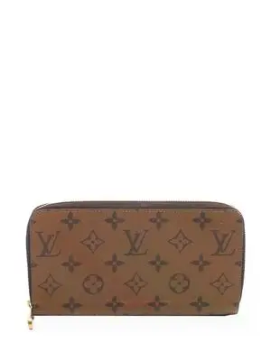 LOUIS VUITTON 2010-2026 Monogram Reverse Zippy Wallet Long Wallets - Brown